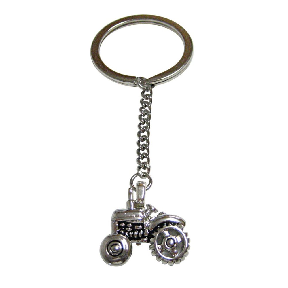 Toned Detailed Farming Tractor Keychain - Gem